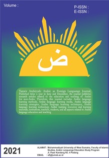 Tanwir Arabiyyah: Arabic As Foreign Language Journal